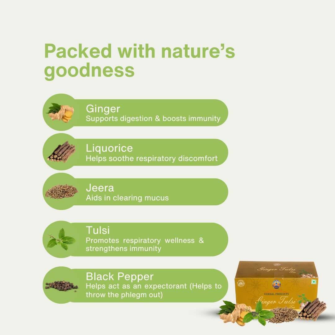 Buy Ginger Tulsi Tea Online - Buy 2 Get 1 Free – Jindal Naturecare Limited